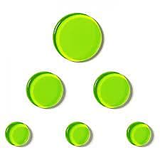 Slapklatz Mini Dampener Set - Alien Green - 6 Pieces | Reverb