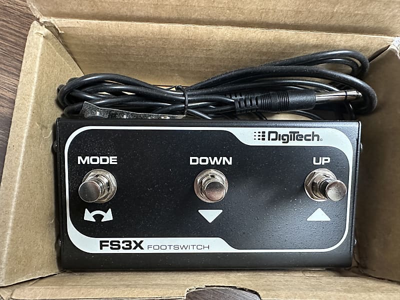 Digitech FS3X 3 Button Black FootSwitch NEW w/ cable B-stock | Reverb