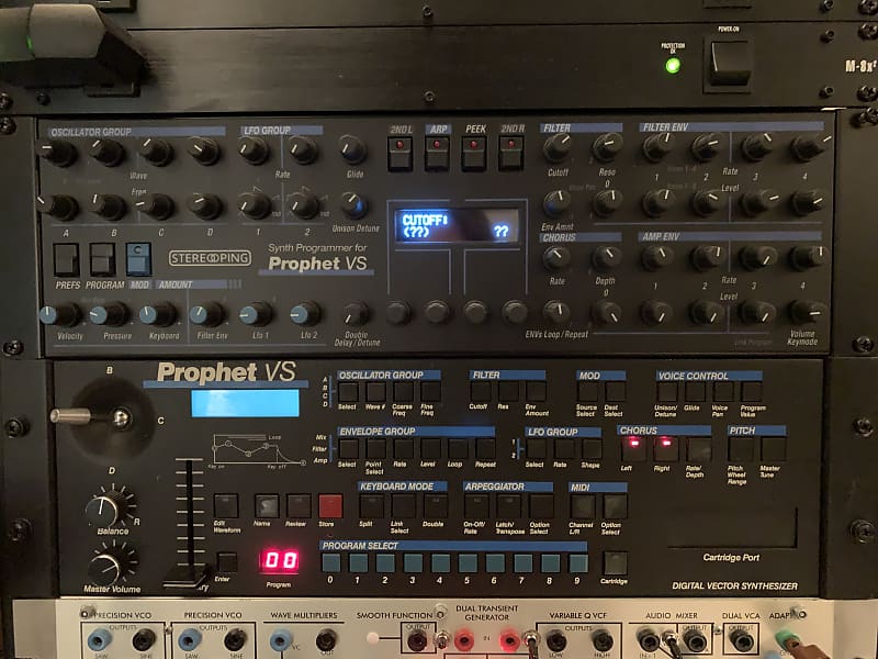Sequential Prophet VS Rack + Stereoping VS Controller | Reverb