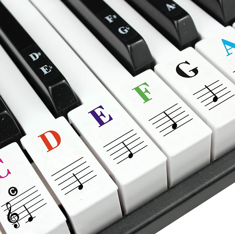 piano stickers Removable Keyboard Stickers for 88/61/54/49/37 | Reverb
