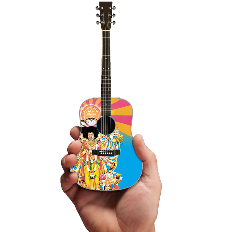Axe Heaven Jimi Hendrix Bold As Love Minature Acoustic Guitar | Reverb