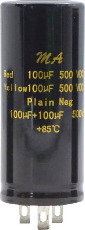 MA 100uF + 100uF 500V Electrolytic Multi-Section Can | Reverb