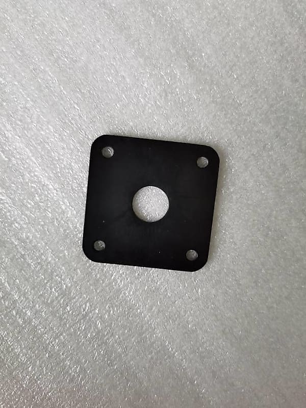 Black Guitar LP Style Jack Plate | Reverb