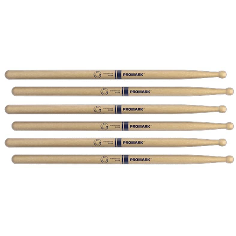 3 PACK Promark System Blue Marching Snare Drum Sticks DC50 | Reverb