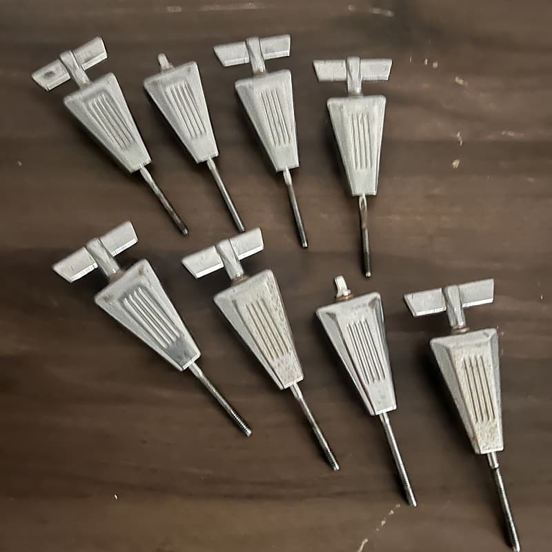 Set of 8 - Vintage Tama Rockstar Bass Drum T-Rods & Claws - 1 | Reverb