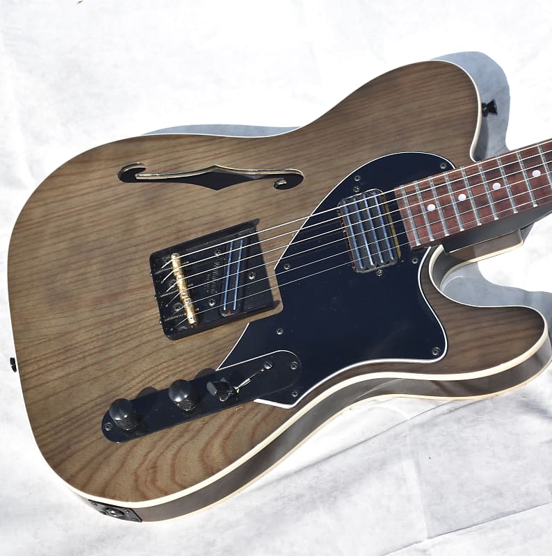 Video! Thinline Telecaster HH 2024 Transparent Black Ash | Reverb