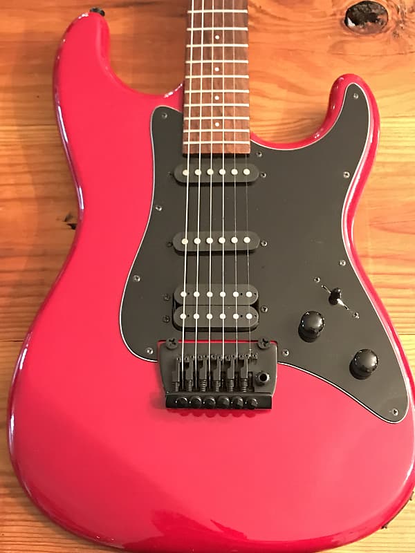 Westone Challenger WE3400RD 1988 Red HSS Superstrat with case | Reverb