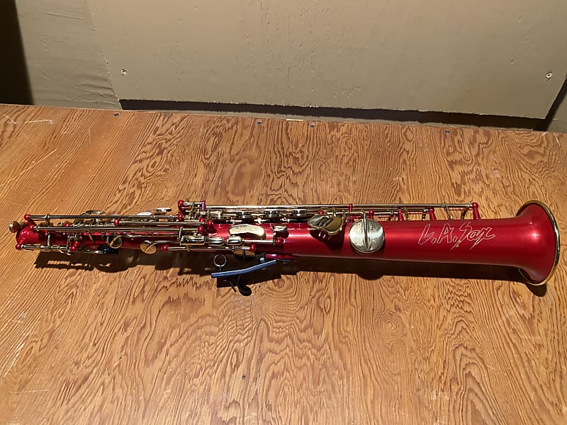 LA Sax Soprano Saxophone 1990’s Red and Gold ProTec case | Reverb