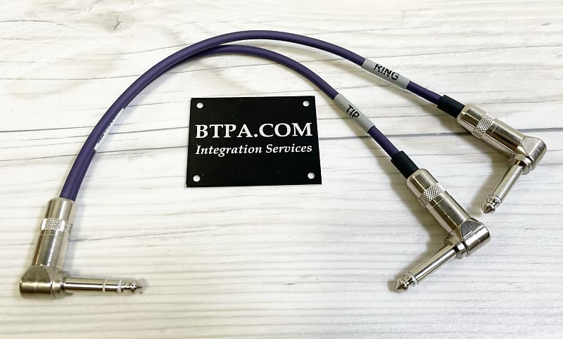Best-Tronics Pro Audio ADP14R-12 Insert Cable, Purple | Reverb