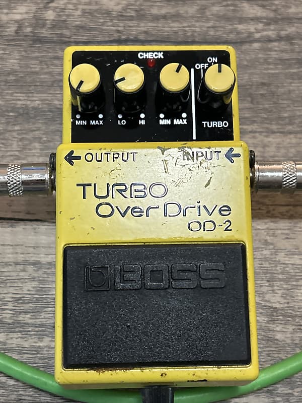 Boss Turbo Overdrive OD-2 - Yellow | Reverb