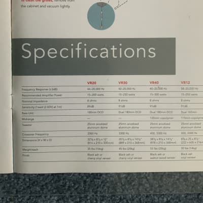 Boston Acoustics VR 20 | Reverb