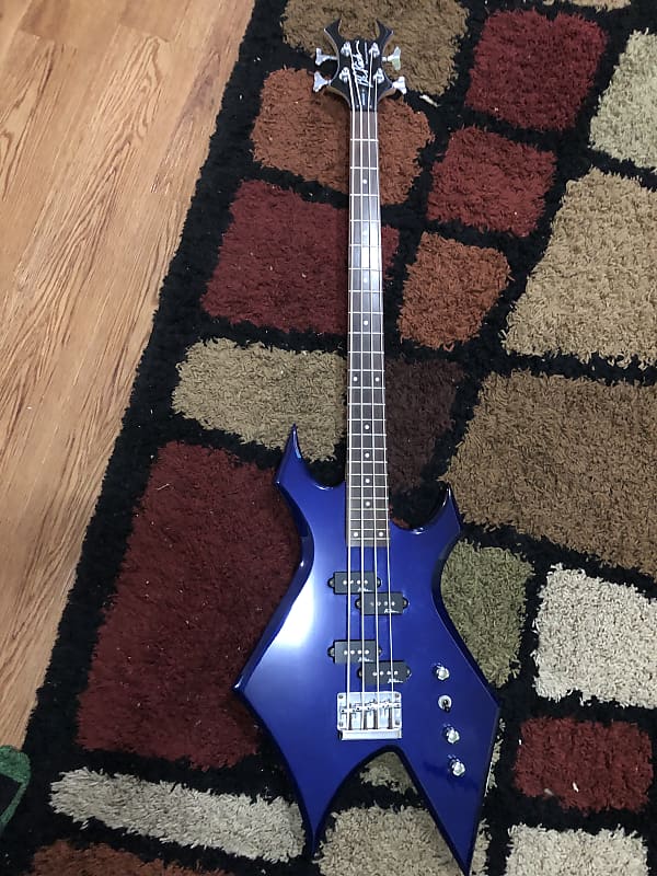 BC Rich Warlock Platinum series 2000’s Electric blue | Reverb