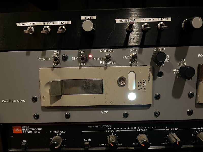 Telefunken V72 Tube Preamp Pair racked and ready! | Reverb