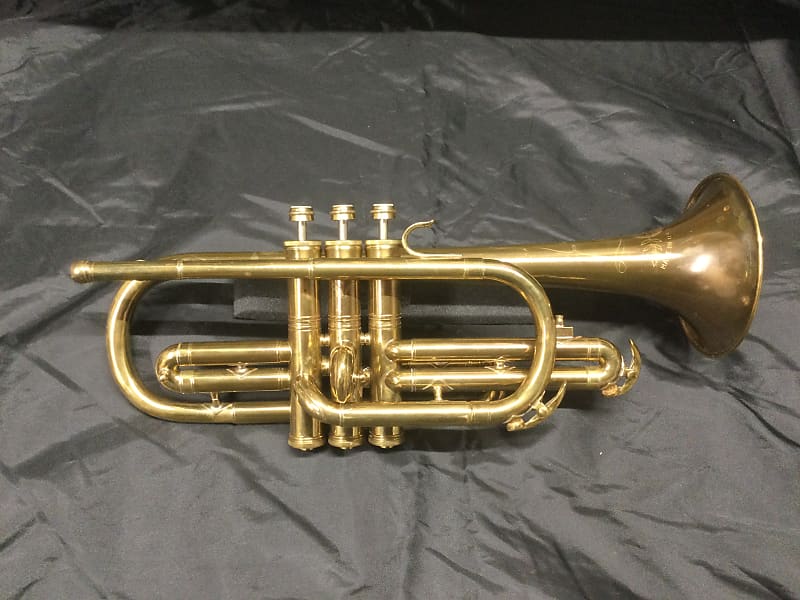 Conn Pan American Model 85A Cornet 1952 - Raw Brass | Reverb