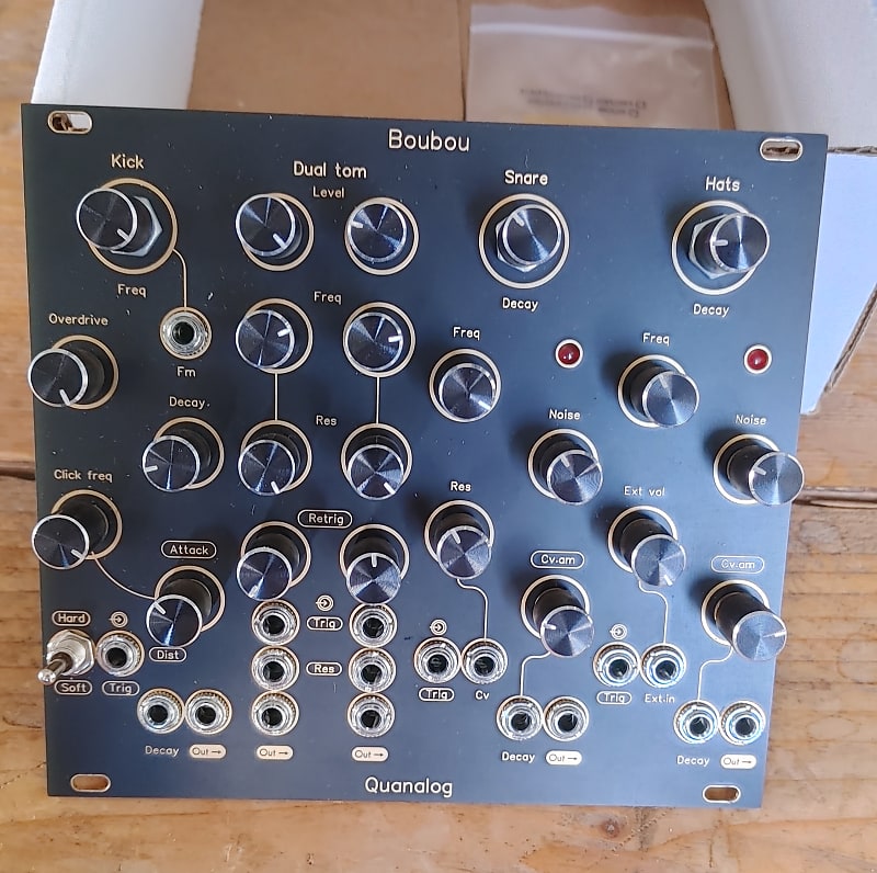 Quanalog Boubou 5-Voice Analog Drum Synth | Reverb