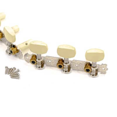 Classical Guitar Tuner Set w/ Engraved Side Plates, | Reverb Canada