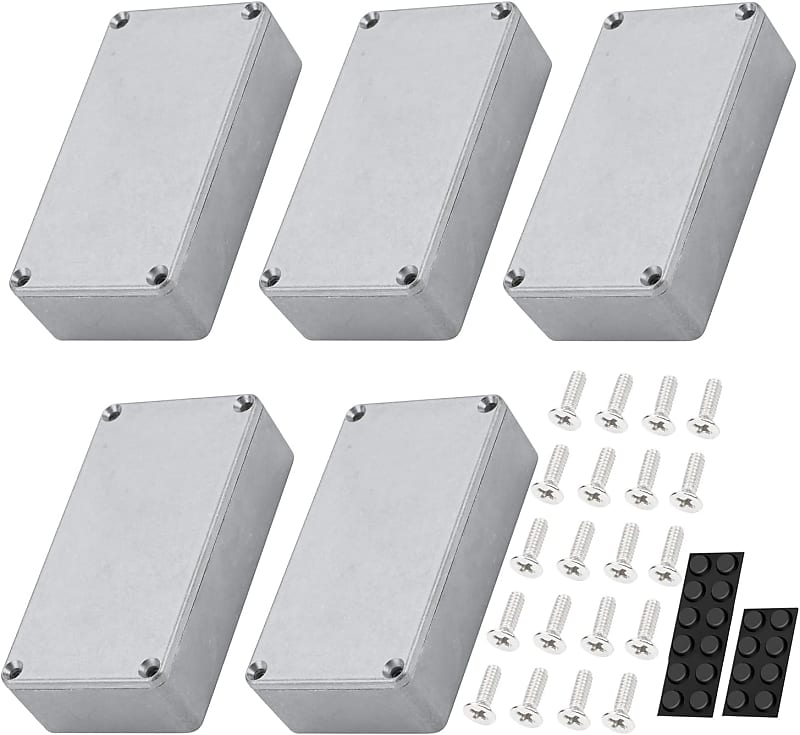 5pcs 1590B Guitar Pedal Enclosure Aluminum Diecast Stomp Box | Reverb