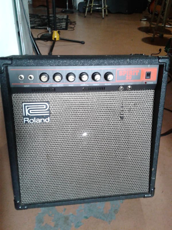 Roland Spirit 30 Guitar Amp 1982 Black Tolex Japan | Reverb