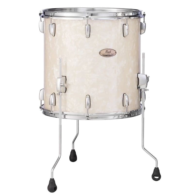 Pearl Session Studio Select 16x16 Floor Tom Nicotine White | Reverb