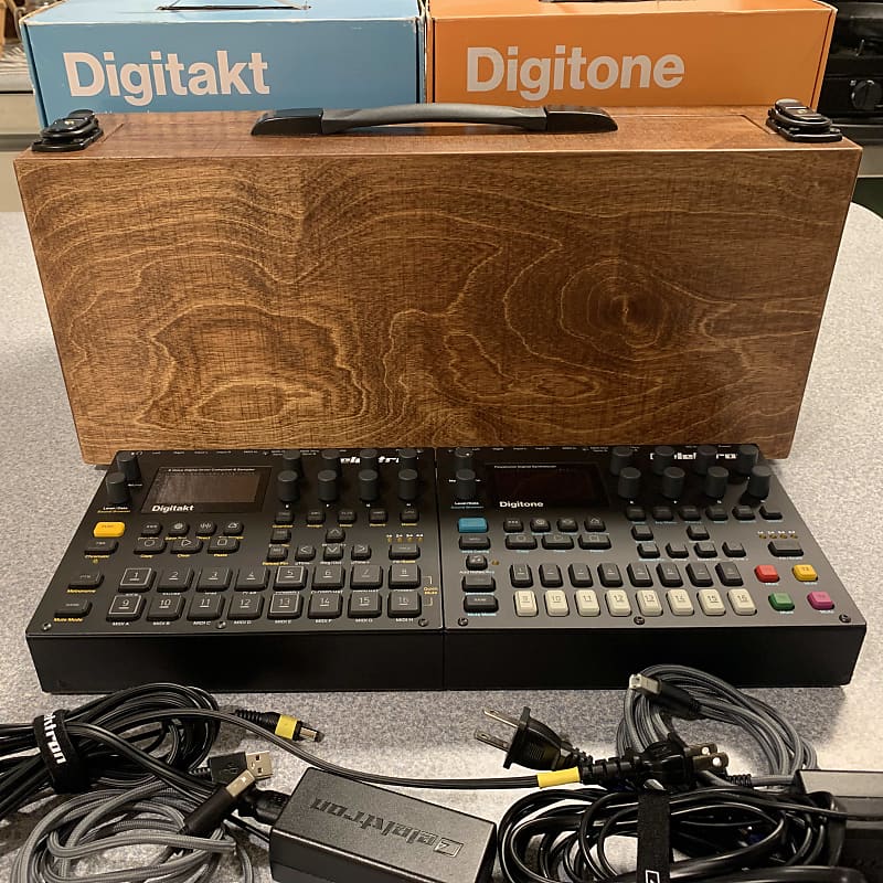 Elektron Digitakt and Digitone (2018) + Case/Stand (2023) | Reverb