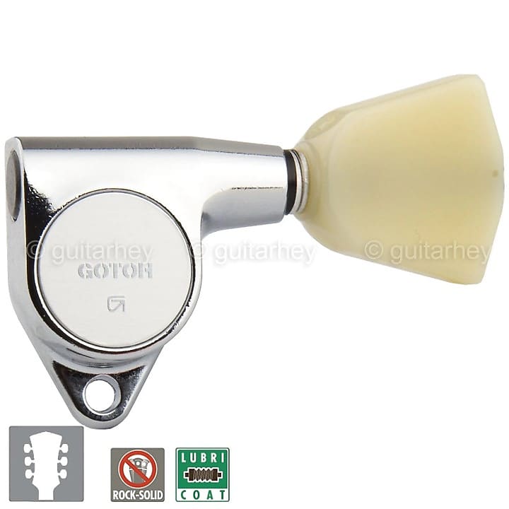 Gotoh SG301-P4N Tuners w/ Keystone Buttons Tuning Keys Set | Reverb