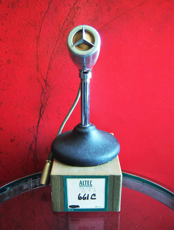 Vintage RARE Altec 661C dynamic microphone "push to talk" | Reverb