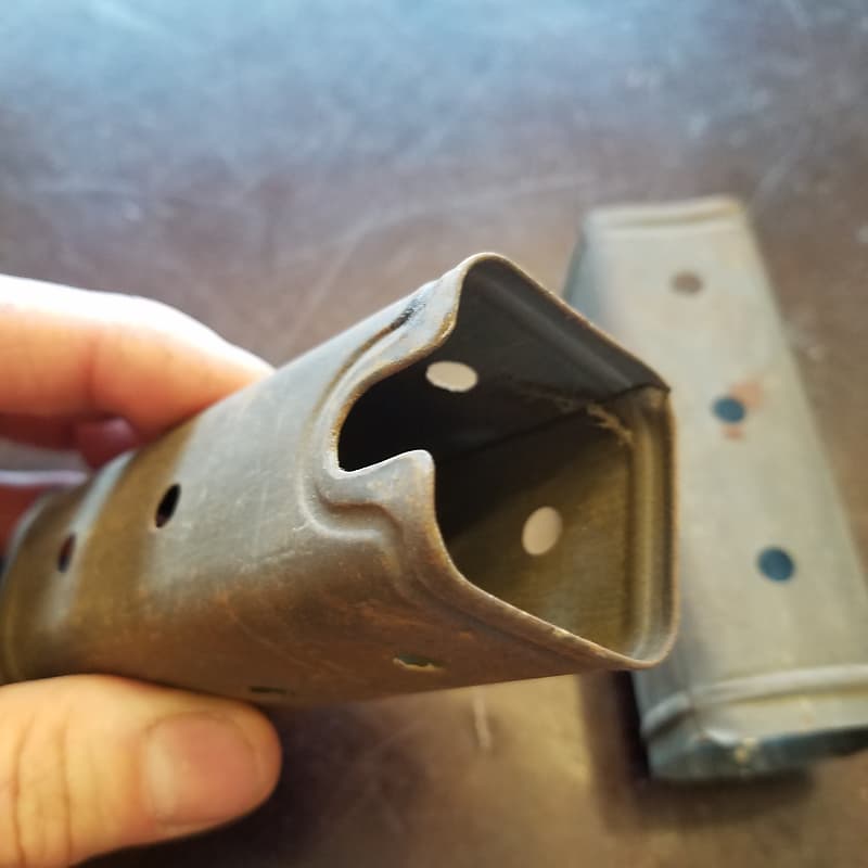 Unknown Pair (2) Tube Shields 6F8 6A7 coke-bottle Snap-on | Reverb