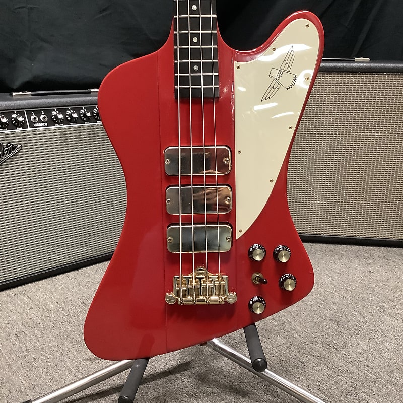 1991 Gibson Custom Shop Thunderbird Bass Fire Engine Red | Reverb