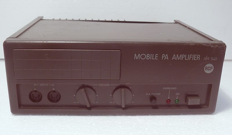 Vintage Rare RCF Mobile PA Amplifier AM-540 Made in Italy | Reverb
