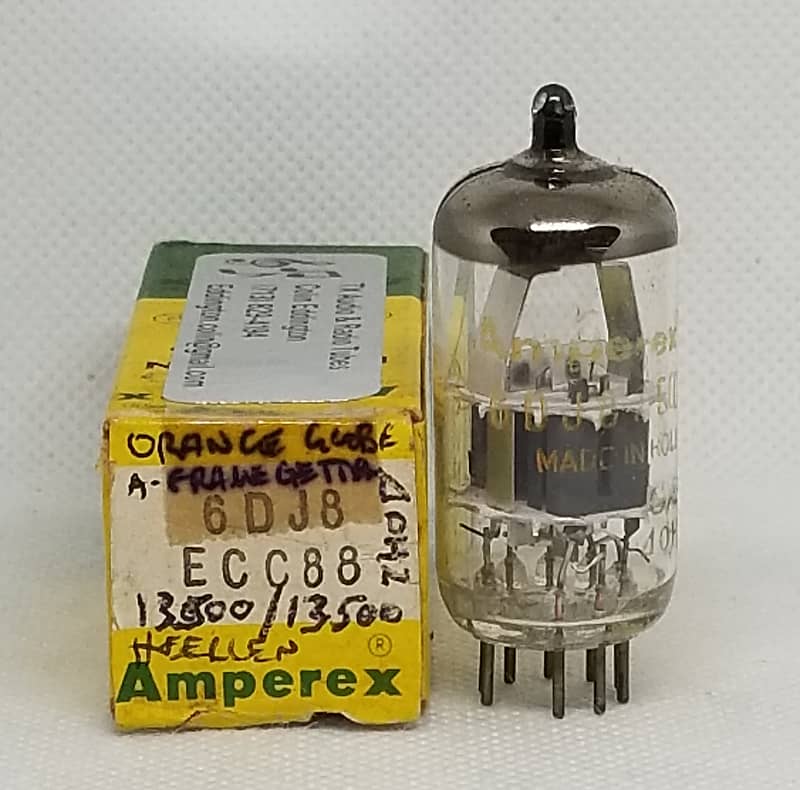 Amperex Orange Globe 6DJ8 A-Frame Getter Perfectly | Reverb UK