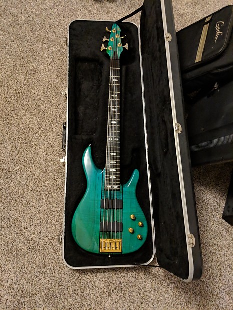 Peavey TL5 5 String Bass Active Pickups 90s Green With Case | Reverb