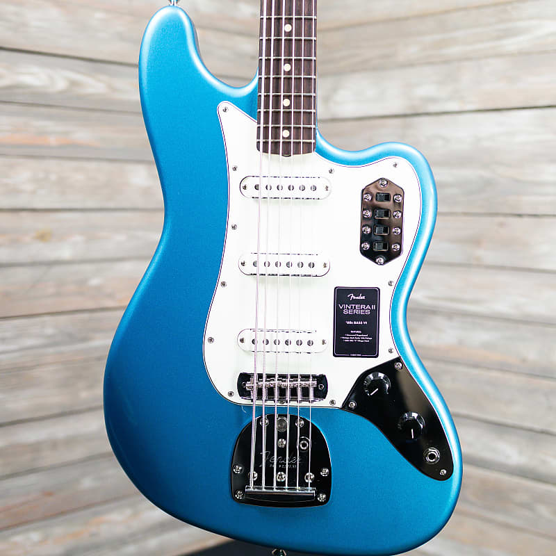 Fender Vintera Series II 60s Bass VI - Lake Placid Blue | Reverb