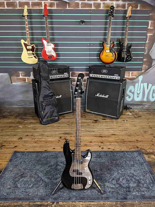 Bass Collection ‘Lizzy’ Power Bass Jet Black Electric Bass | Reverb