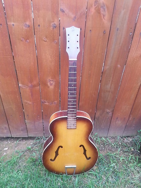 60's USA Harmony Made Silvertone Archtop Acoustic | Reverb Canada