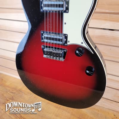 Telestar "Lisa" Electric Guitar with Gig Bag - Red Sparkle, | Reverb