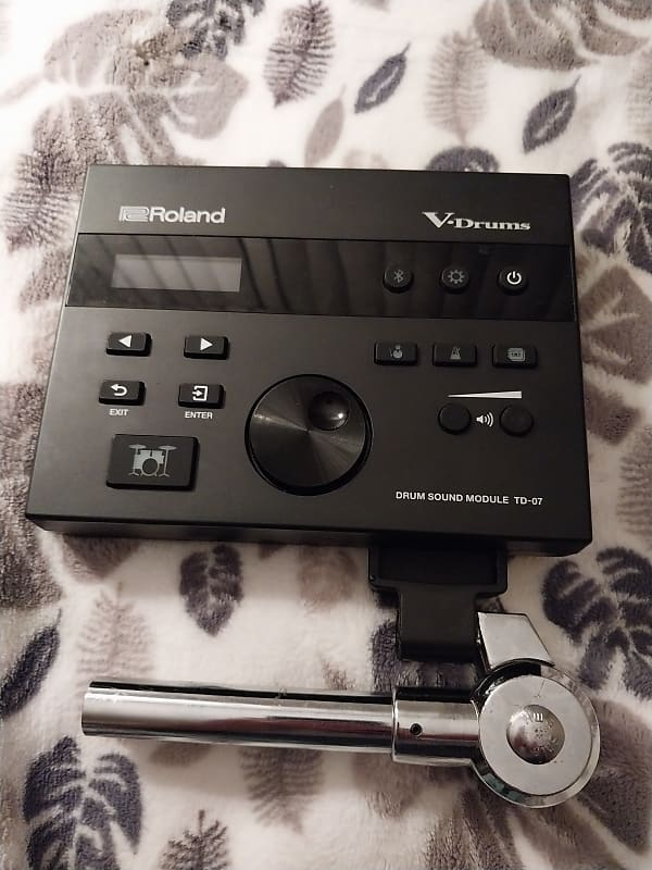Roland TD-07 Drum Module + Power Supply & Mounting Arm | Reverb