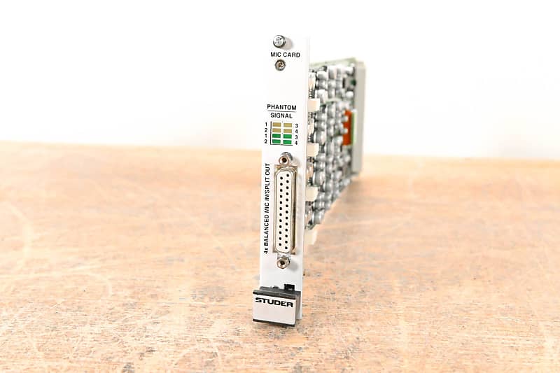 Studer Mic/Line In Card for D21m Modular I/O System CG01HSF | Reverb