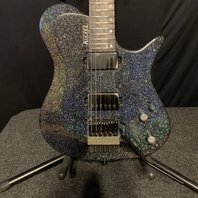 Kiesel Zeus Custom Built Rainbow Sparkle Headless Electric | Reverb