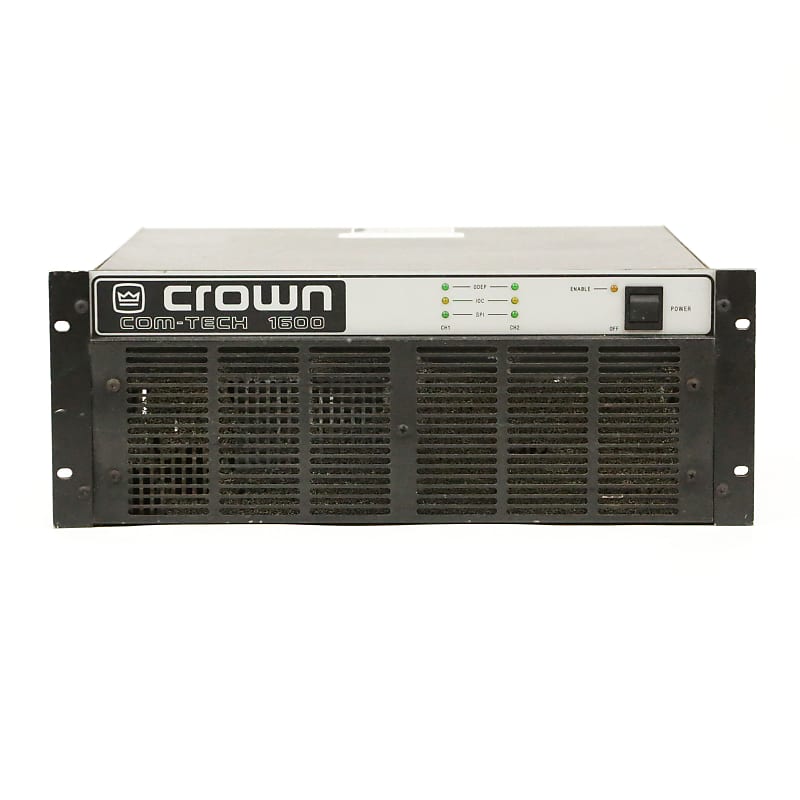 Crown Com-Tech 1600 Stereo Power Amplifier 800w 4 ohm Solid | Reverb