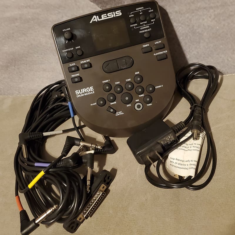 Alesis Surge Drum Module w/Wire Harness, Manual, Adapter, | Reverb