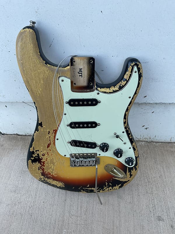 MJT Strat Relic Loaded Body | Reverb