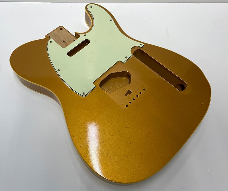 Aged Gold Alder Double Bound Telecaster Body | Reverb