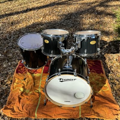 Premier Artist Maple 5 Piece Shell Pack - Gloss Black Lacquer | Reverb