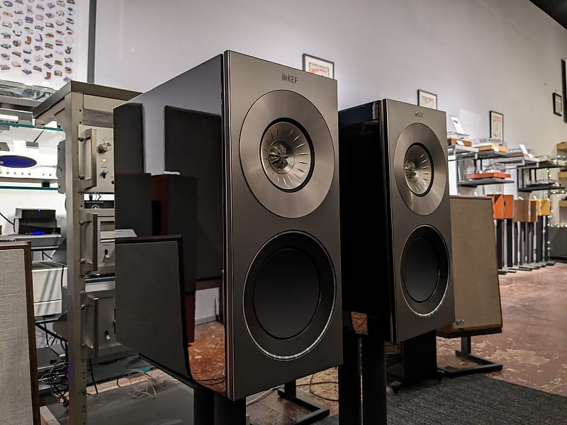 Kef Reference 1 Bookshelf Speakers - w/ Box & Manual - Deep | Reverb
