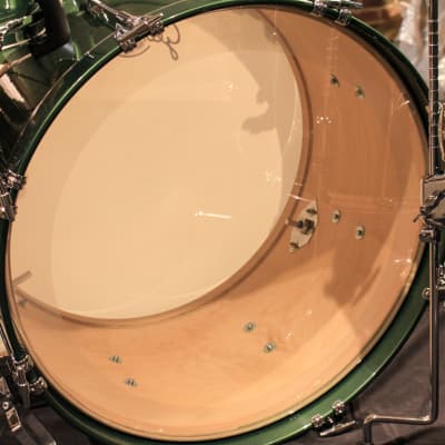 George Way ¨Tuxedo¨ Studio Drum Set K Green Gloss Lacquer | Reverb