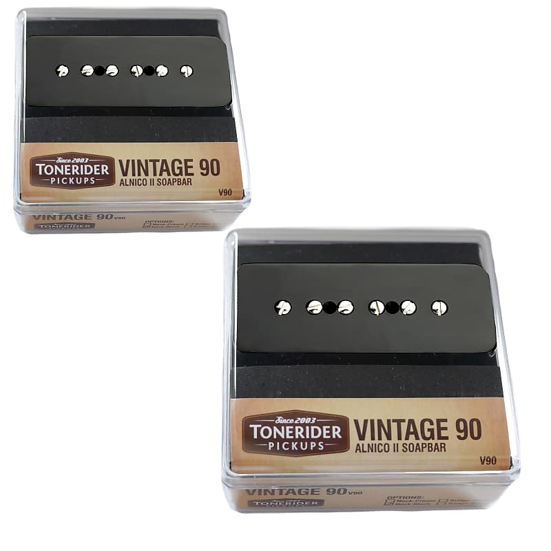 Tonerider Vintage 90 Alnico II Soapbar P90 Pickup Set | Reverb UK