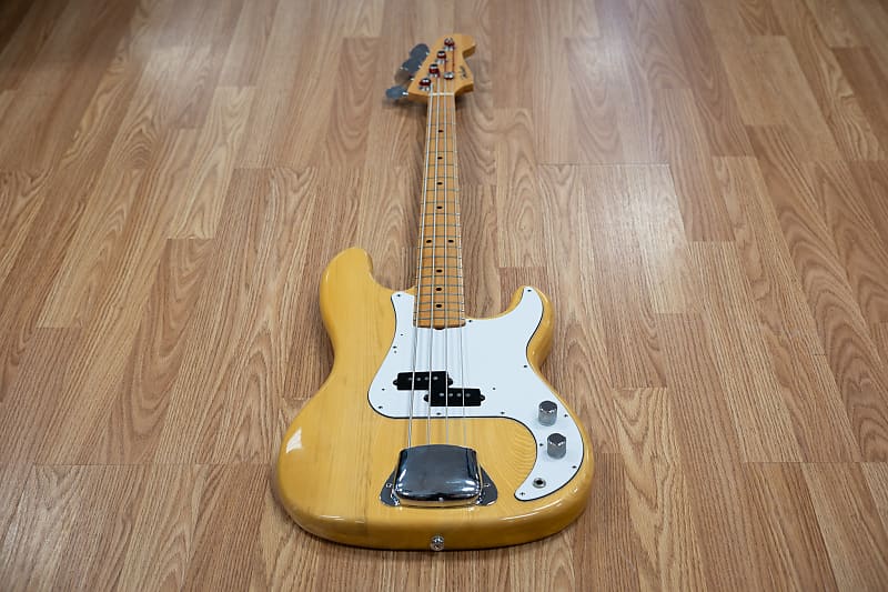 1970-80s Hohner Precision Style Bass in Natural w/ Hard Case | Reverb