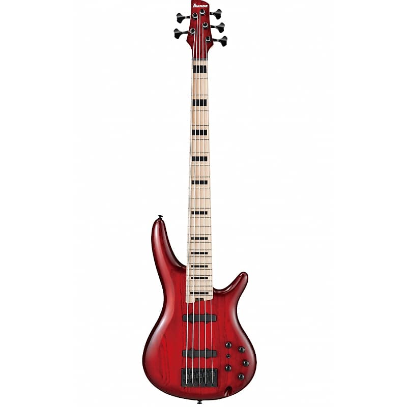 IBANEZ - ANB205 TRANS WINE RED BURST - Basse 5 cordes Adam | Reverb