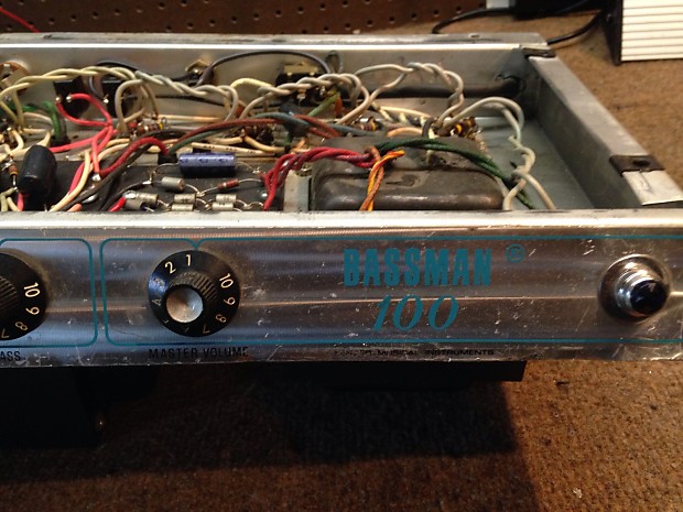 Vintage 1977 Fender Bassman 100 CFA7100 Bass Guitar Chassis | Reverb