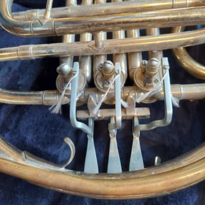 C.G. Conn Single French Horn, USA, with case/mouthpiece, Good | Reverb